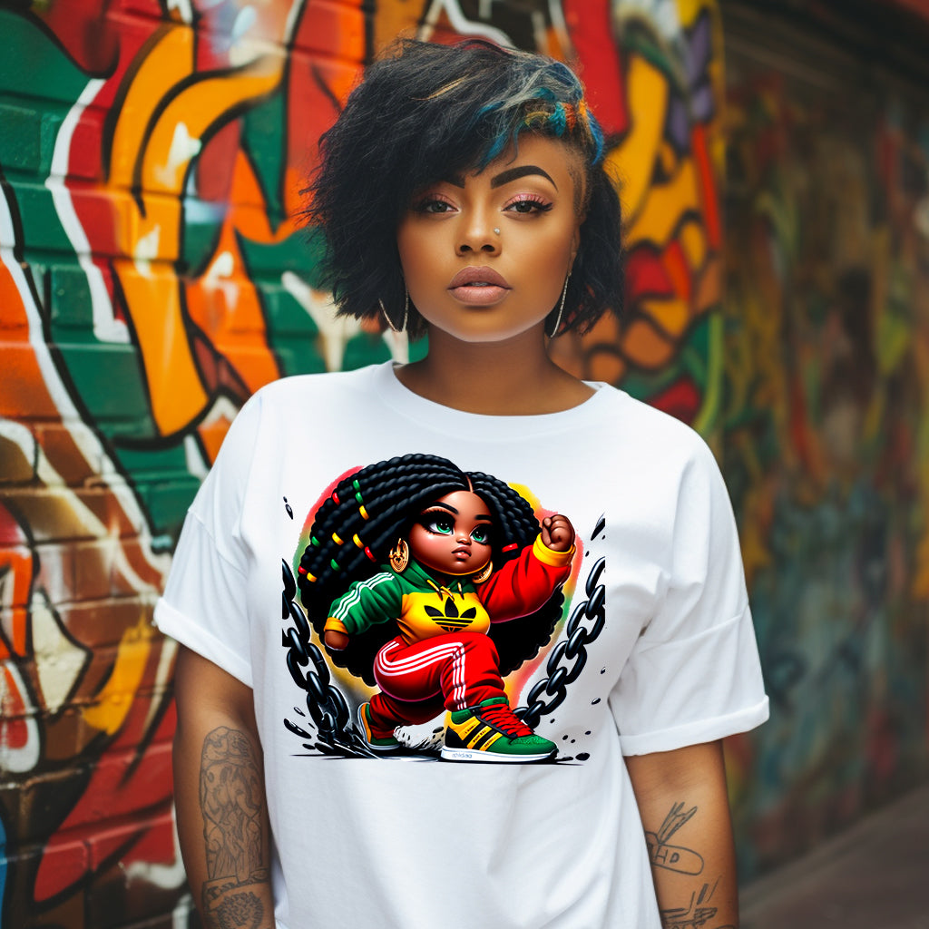 Breaking Chains Girl DTF Transfers - 2 – dtftransfers247