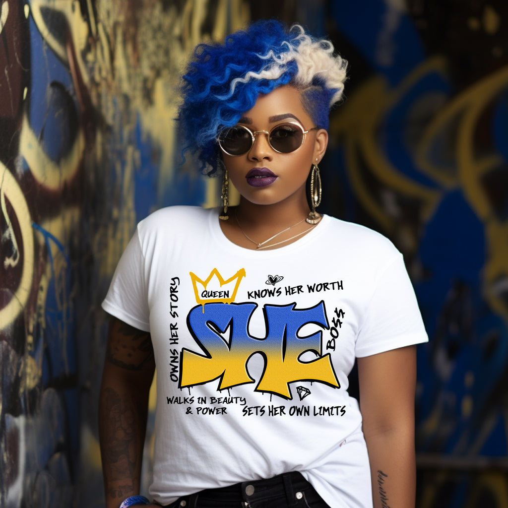 SHE Graffiti Motivation DTF Transfer – dtftransfers247