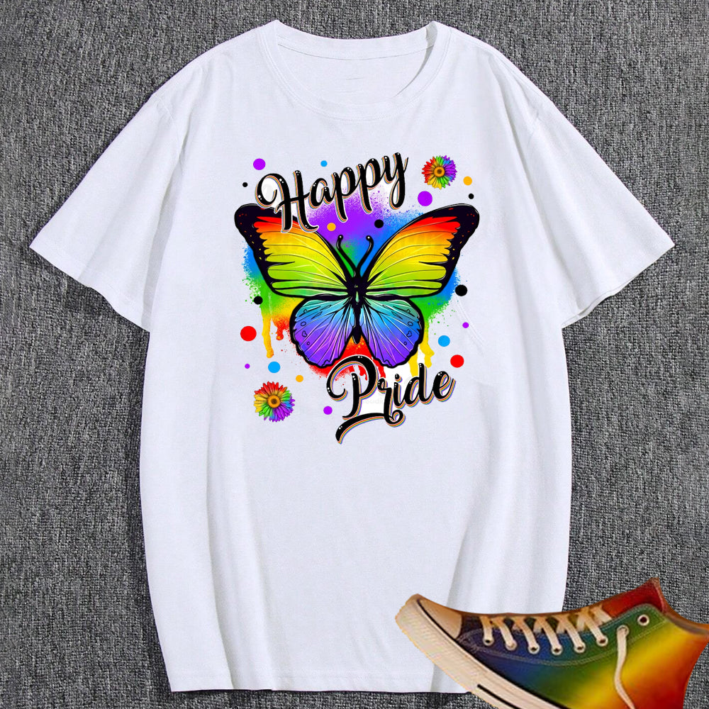 Happy Pride Butterfly DTF Transfer – dtftransfers247
