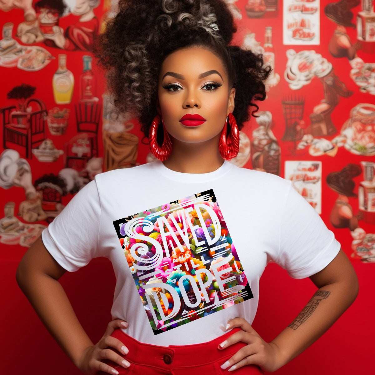 Saved and Still Dope Flowers DTF Transfer – dtftransfers247