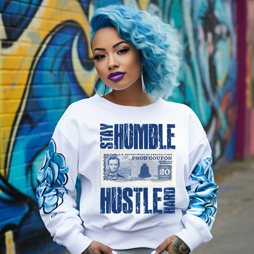 Stay Humble Hustle Hard DTF Transfer - blue – dtftransfers247